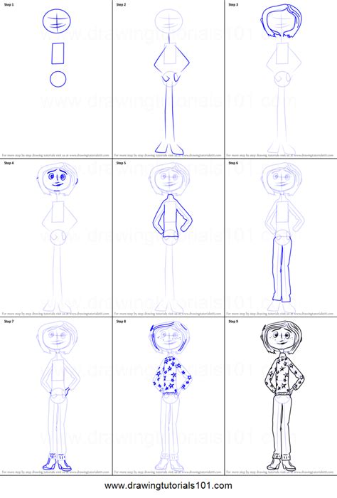 How To Draw Cat From Coraline Coraline Step By Step Artofit