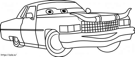 Tex Dinoco De Cars 31 Para Colorear