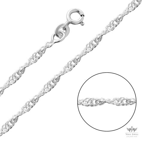 Disco Chain Necklace 925 Sterling Silver 25mm Womens Vervejewels