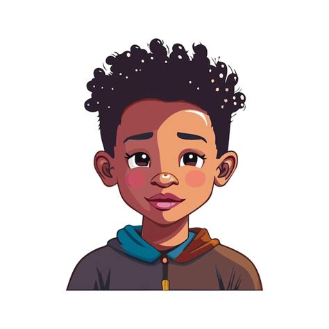 Premium Vector Cute Boy Face Character