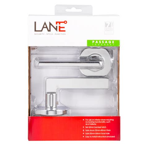 Murano Leverset Passage Polished Chrome Lane Hardware