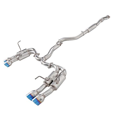 2015 2022 Subaru Wrx Sti 4 Quad Tip Stainless Steel Catback Exhaust