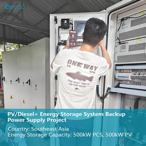 Elecod Pv Battery Diesel Hybrid Off Grid System Project In Southeast Asia Elecod Electric