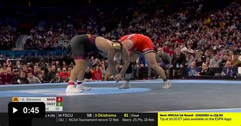 In A Massive Upset Oklahoma States Wyatt Hendrickson Takes Down