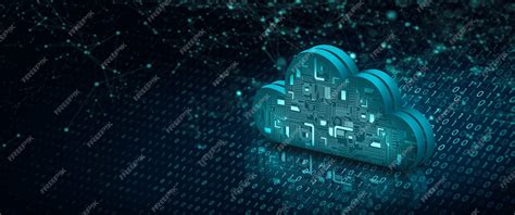 Premium Photo Cloud Computing Technology Internet On Binary Code