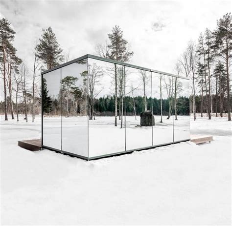 Modern ÖÖd Hotel In Estonia With Wood And Glass Exterior Mirrored