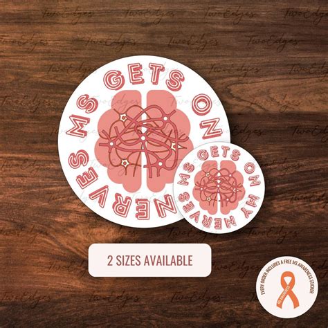 Ms Gets On My Nerves Matte Decal Sticker Chronic Illness Humor