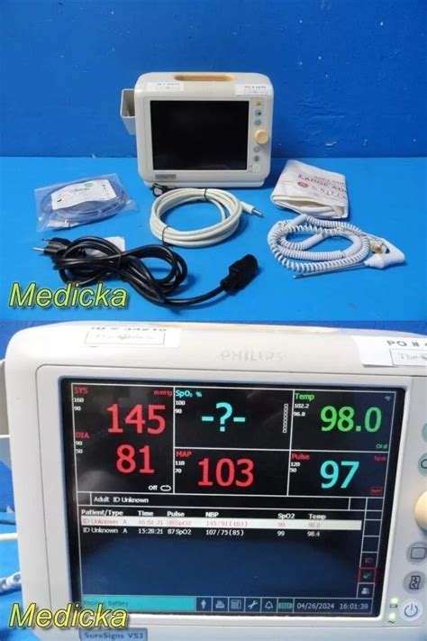 Used Philips Vs3 Suresigns 863073 Spot Vitals Monitor For Sale Dotmed Listing 4942239