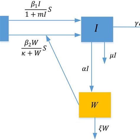 The Detailed Flowchart Of Deterministic Sirw Epidemic Model Of Download Scientific Diagram