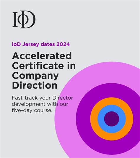 Theres Still Time To Sign Up To The Iod Accelerated Certificate In