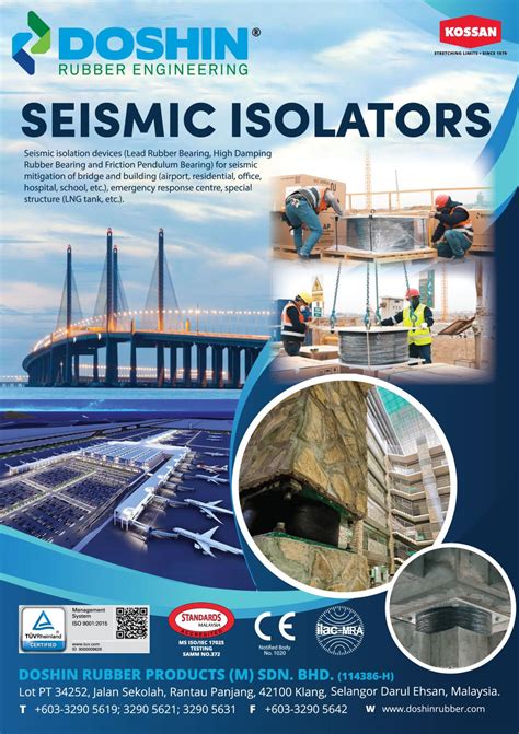 We Design Test And Supply Seismic Isolators For Earthquake Mitigation