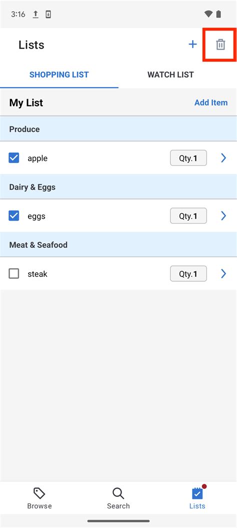 How To Delete Items From My Shopping Clippings List Reebee Help Center