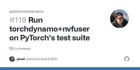 Run Torchdynamonvfuser On Pytorchs Test Suite · Issue 119 · Pytorch