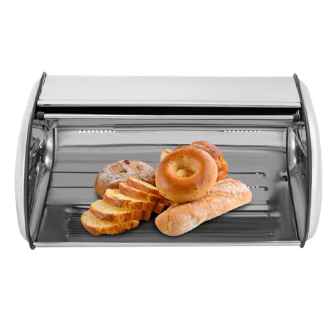 Ivy Bronx Divena Stainless Steel Bread Box Bread Storage Container