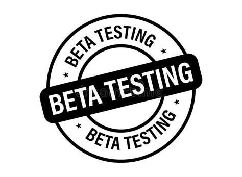 `beta Testing` Vector Icon Black In Color Stock Vector Illustration
