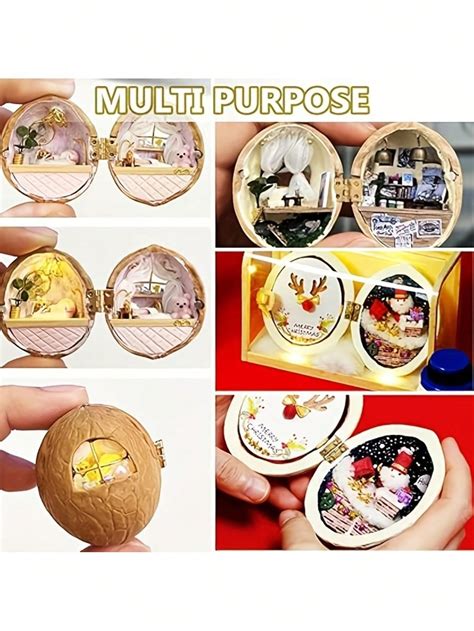 20pcs Gold Tone 2 Fold Mini Hinge With Nails Flat Hinge 4 Hole Small Hinge 8 10 Copper Hinge