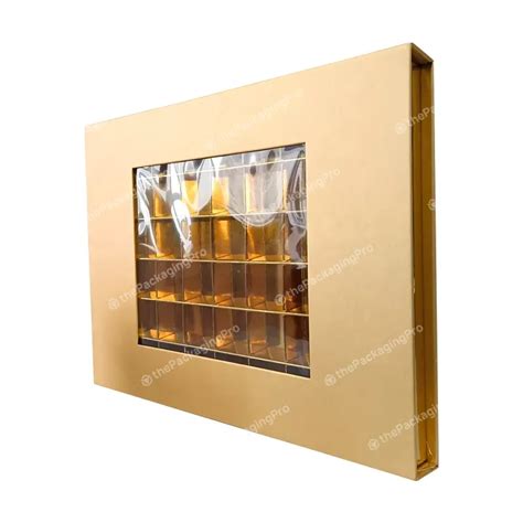 Factory Wholesale T 48 Lattice Flip Top Grade Golden Chocolate Candy Printing Cardboard Paper