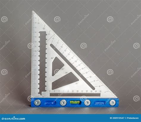 Leveler Tool Triangular Ruler With Level For Repair And Construction