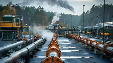 Premium Photo Industrial Symphony Gas Pipeline Network Concept