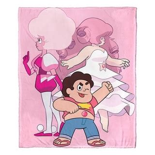 Warner Brothers Steven Universe Three Stages Of Pink Silk Touch Throw