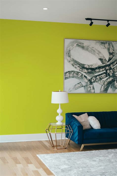 Solid Color Chartreuse Peel And Stick Wallpaper Or Non Pasted