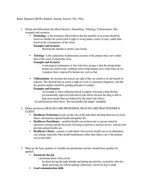 Bioethics On Nursing Pdf Patient Health Professional