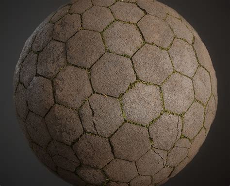 Concrete Hexagonal Tiles Flippednormals