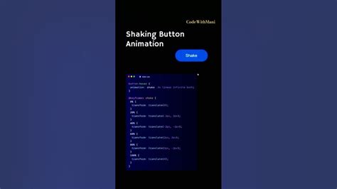 Shaking Button Animation 🤯 Shaking On Hover Using Css And Html Coding
