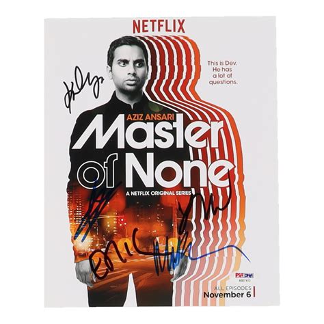 Master Of None 8x10 Photo Cast Signed By 5 With Aziz Ansari
