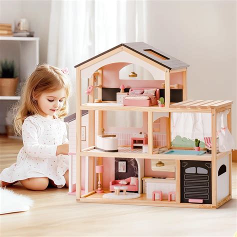 Wooden Dollhouse Furniture Bedroom