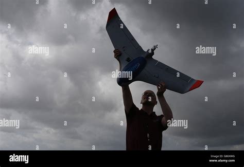 A Masada Firefly Fixed Wing Survey Uav On Display At The Inaugural