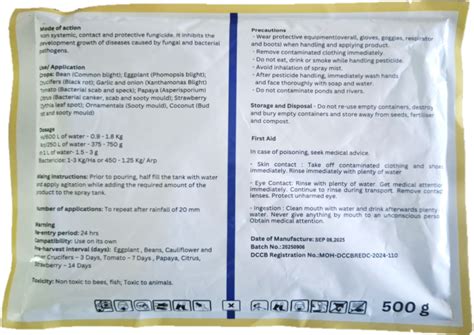 Cuprex 77 Wp Active Ing Copper Hydroxide 77 Wp 500g The