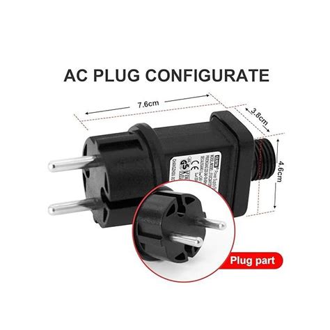Transformateur Led Kzq Alimentation Noël Ip44 Prise Européenne