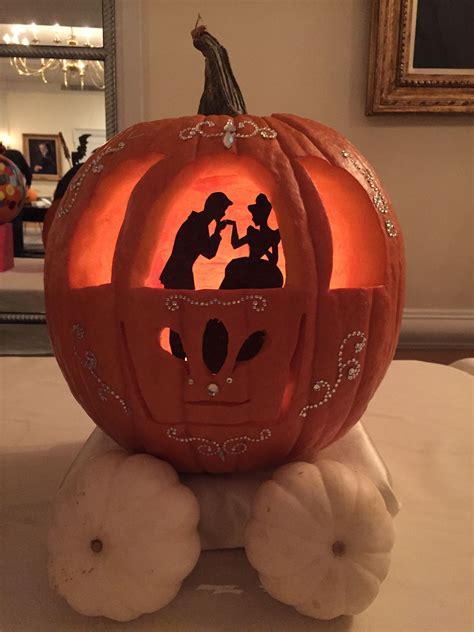 Cinderella Carved Pumpkin Pumpkin Carving Halloween Pumpkin Carving