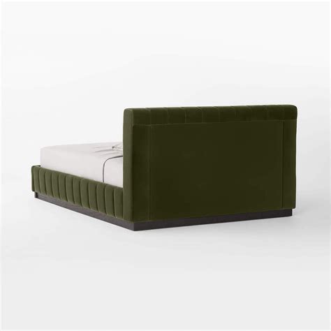 Forte Green Velvet Queen Bed Cb2 Ksa