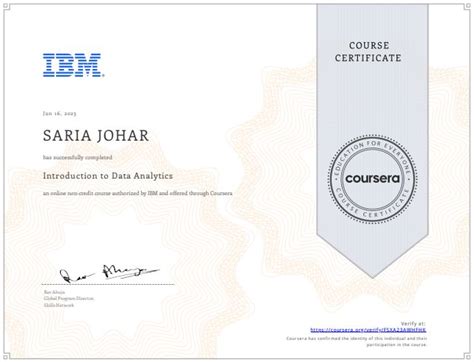 Dataanalytics Certificationachievement Lifelonglearners Saria Johar