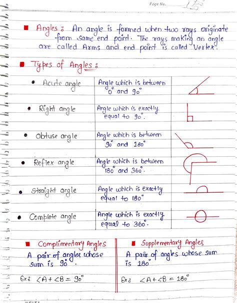 Lines And Angles Notespdf Class 9th Lines And Angles Notes Pdf