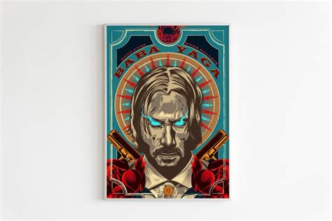 John Wick Poster Baba Yaga Poster John Wick Art John Wick Minimalist
