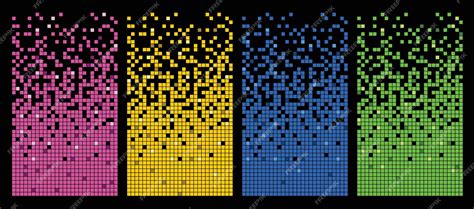 Desintegración De Píxeles Fondo De Color Efecto De Descomposición