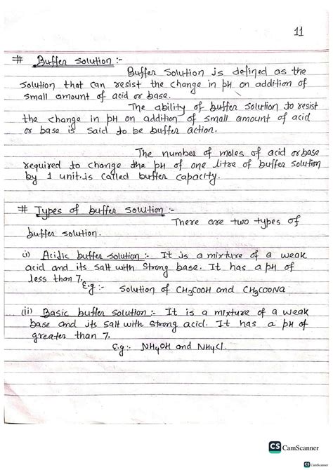 Solution Buffer Solution And Types Of Salt Studypool