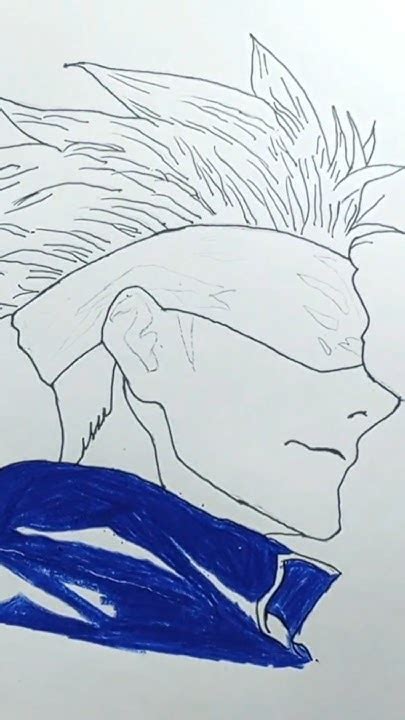 Gojo Satoru Easy Drawing Easy Draw Gojo Step By Step Drawing