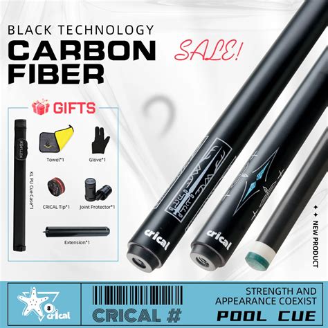Crical Cl 02 03 Carbon Fiber Pool Cue Stick Black Technology Low