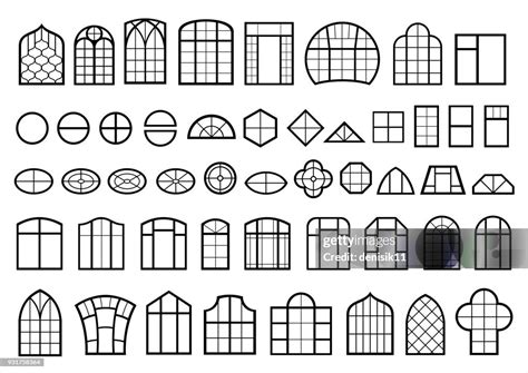 Set Of Classic And Modern Windows High Res Vector Graphic Getty Images