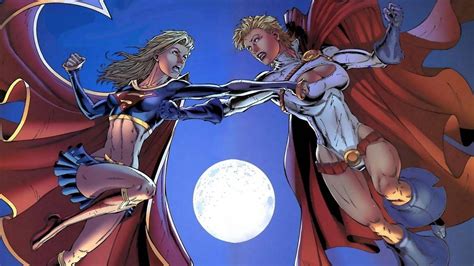 Powergirl And Supergirl Kiss Image Tagged With Supercorp Fanart