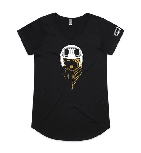 Hey Sexy Motorbike Lady Designed Tee Tribalmoto