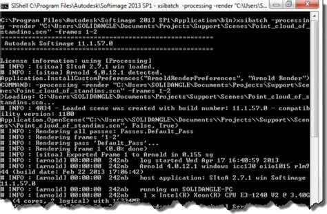 unlimited batch rendering with xsibatch processing ex si