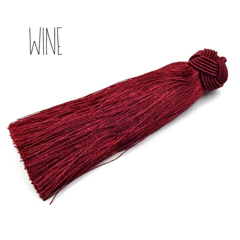 Knot Capped Tassel 5 Thick Silk Polyester Thread Mala Gypsy Boho