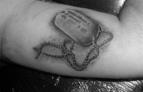 Dog Tags Tattoo Arm