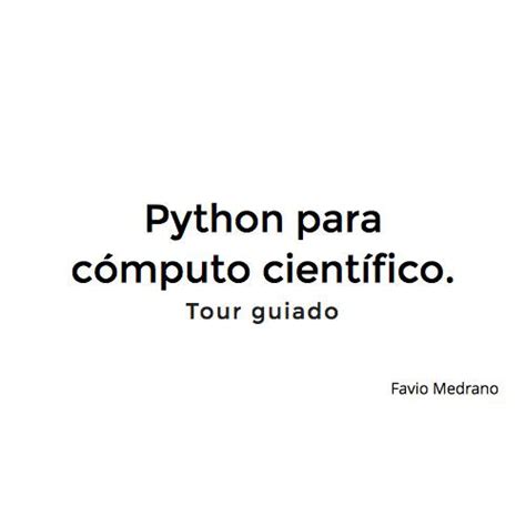 Python Científico