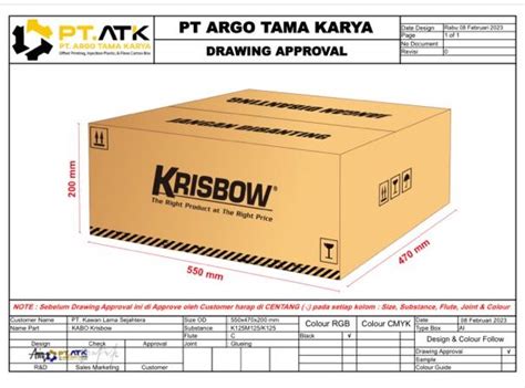 Karton Box Krisbow Free Design Free Ongkir Jabodetabek